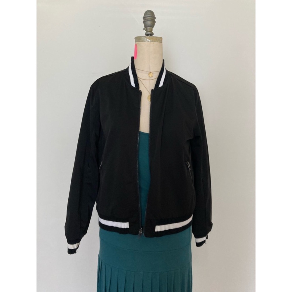 Blank Nyc Black Reversible Bomber Jacket - Gem